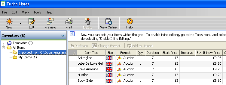 Using Turbo Lister with Drop Shipping